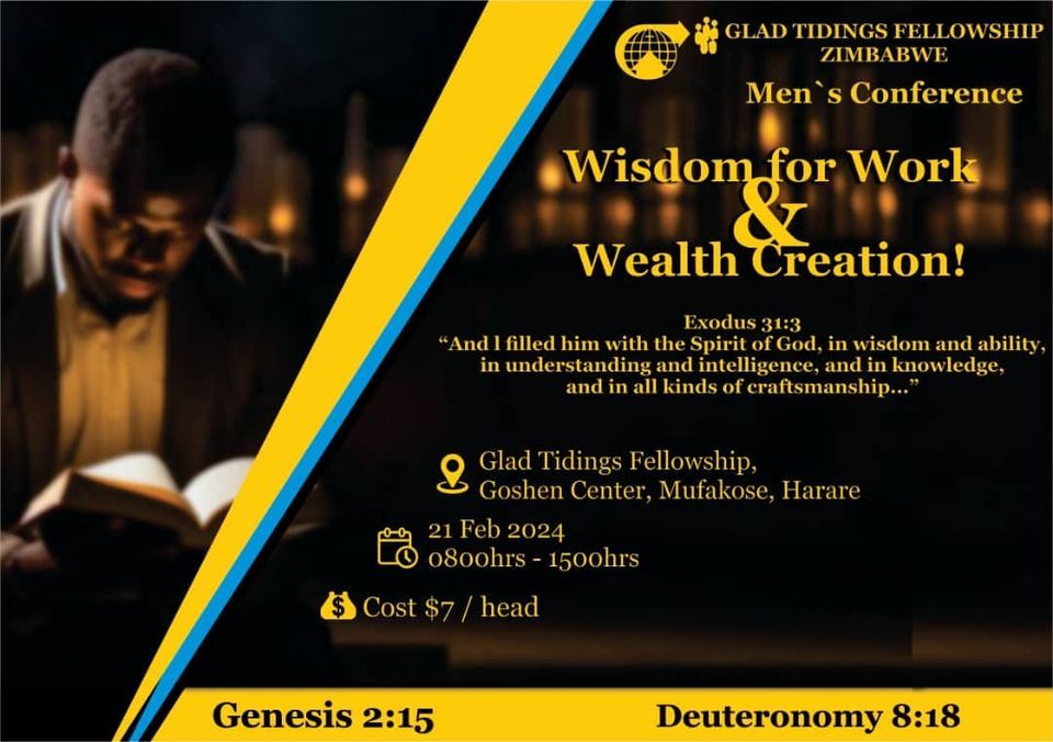 Glad Tidings Fellowship Zimbabwe Mens Conference , Glad Tidings ...