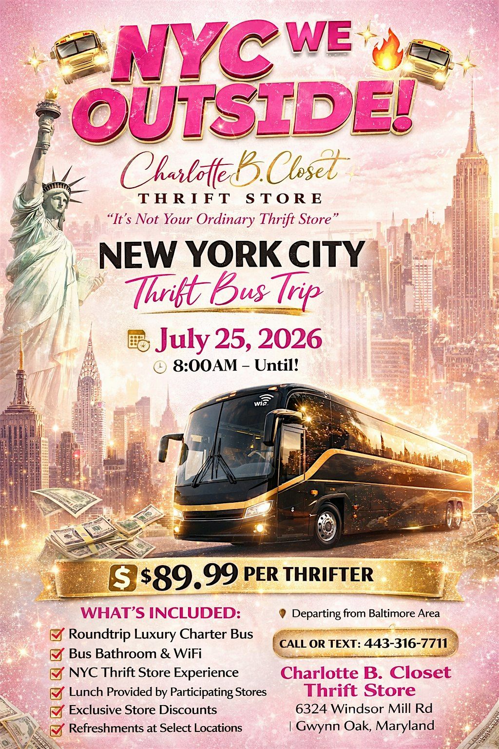 Thrift Store Bus trip NYC, 25 July 2026 | AllEvents