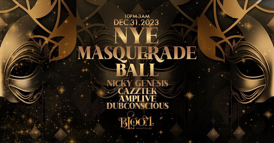 NYE Masquerade Ball At Bloom Nightclub , Bloom Nightclub, Nelson, 31 ...