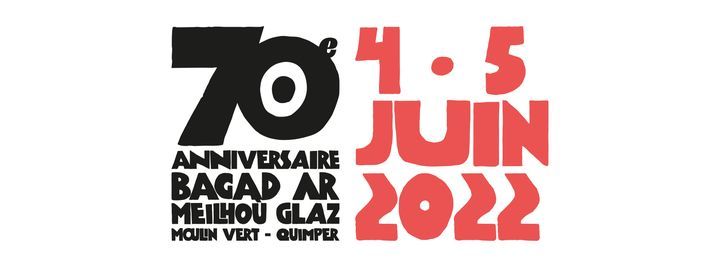 70 ans du Bagad ar Meilhoù Glaz (Moulin Vert - Quimper), Quimper, 4 ...