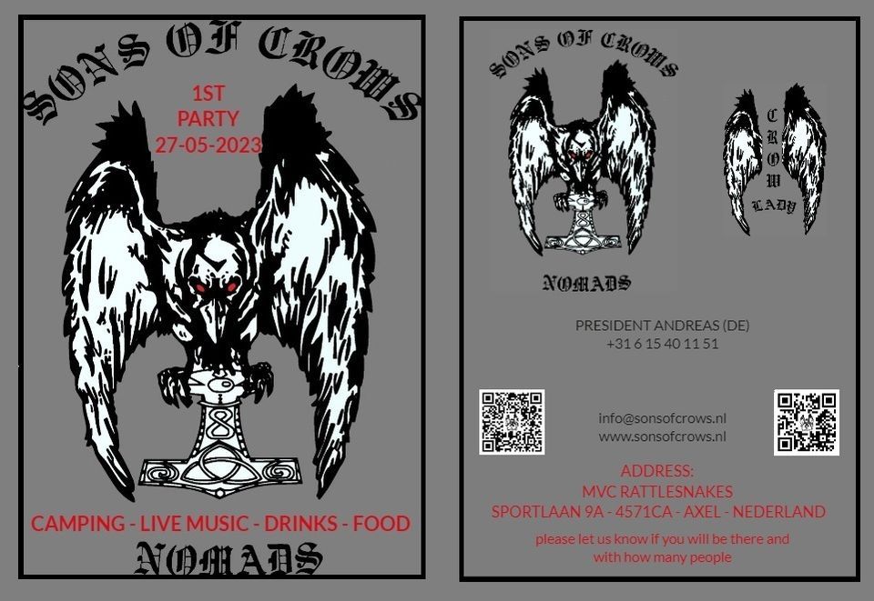 1st party Sons of Crows, MVC Rattlesnakes, Terneuzen, 27 May 2023 ...