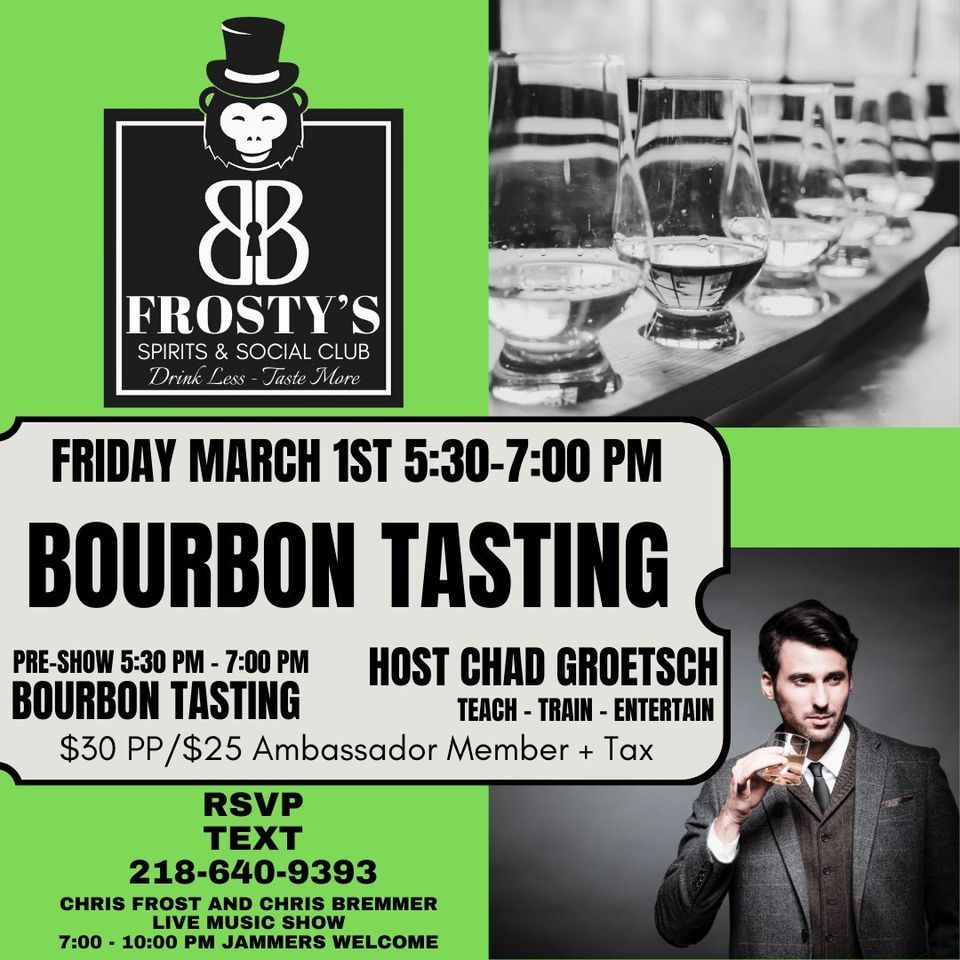 BOURBON TASTING, Batcher Block Opera House, Staples, 1 March 2024 ...