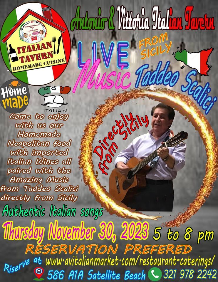 Italian Live Music by Taddeo, Antonio & Vittoria Italian Tavern ...