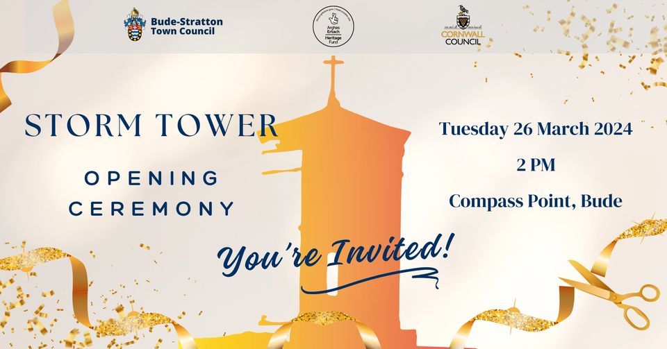 Storm Tower Opening Ceremony!, Compass Point, Bude, March 5 2024 ...