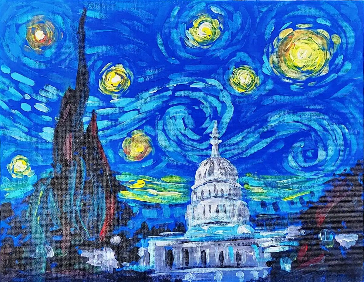 Sip and Paint Washington DC - Vincent Van Gogh At Capitol Building ...