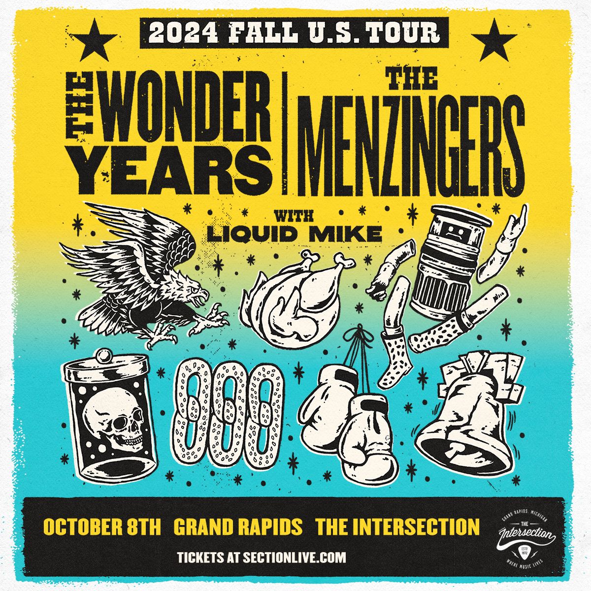 The Menzingers and The Wonder Years with Liquid Mike, Sunshine Theater ...