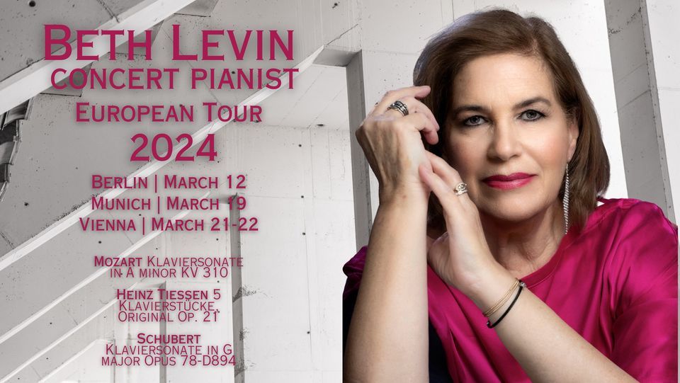 Beth Levin | European Tour 2024 | Munich, Klavier Salon München, Munich ...