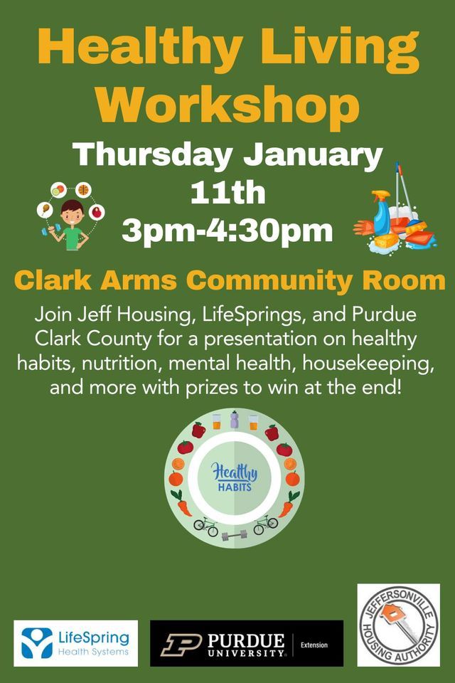 Healthy Living Workshop *Jeff Housing Residents Only*, 117 W Market St ...