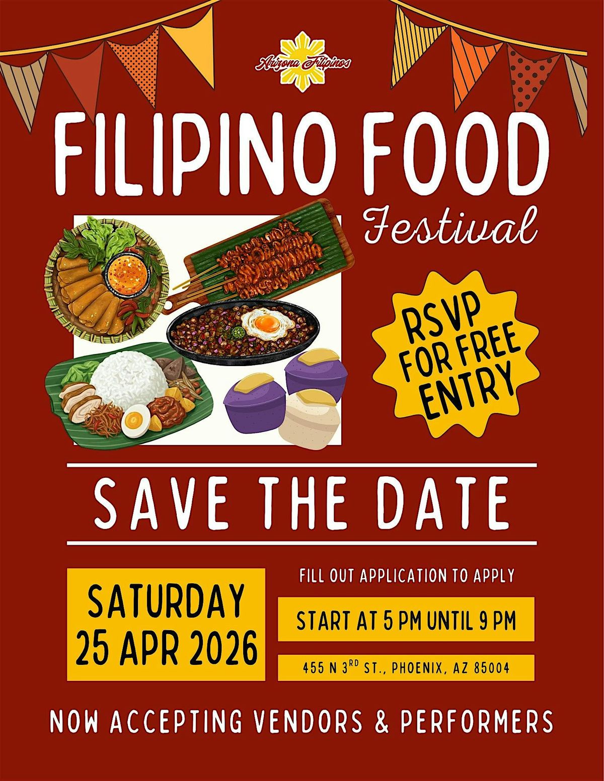 Filipino Food Festival, Arizona Center, Phoenix, 25 April 2026 | AllEvents