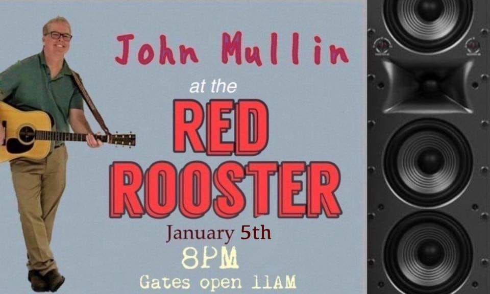 John Mullin Acoustic!, The Red Rooster Inn, Elkins Park, 5 January 2024 ...