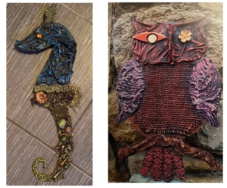 Owl or Seahorse Plaque Workshop using Powertex & Fabric Sculpting ...