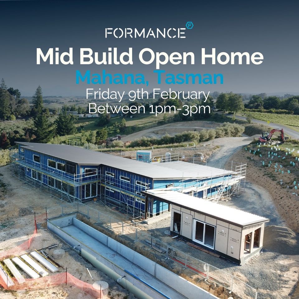 Ecotectural Home Builders - Formance Mid Build Open Home, 276 Old Coach Rd, Mahana, Upper ...
