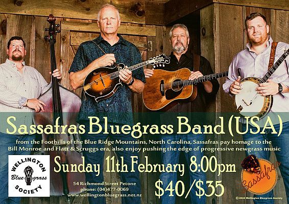 Sassafras Bluegrass Band - Concert, Wellington Bluegrass Society, Lower ...