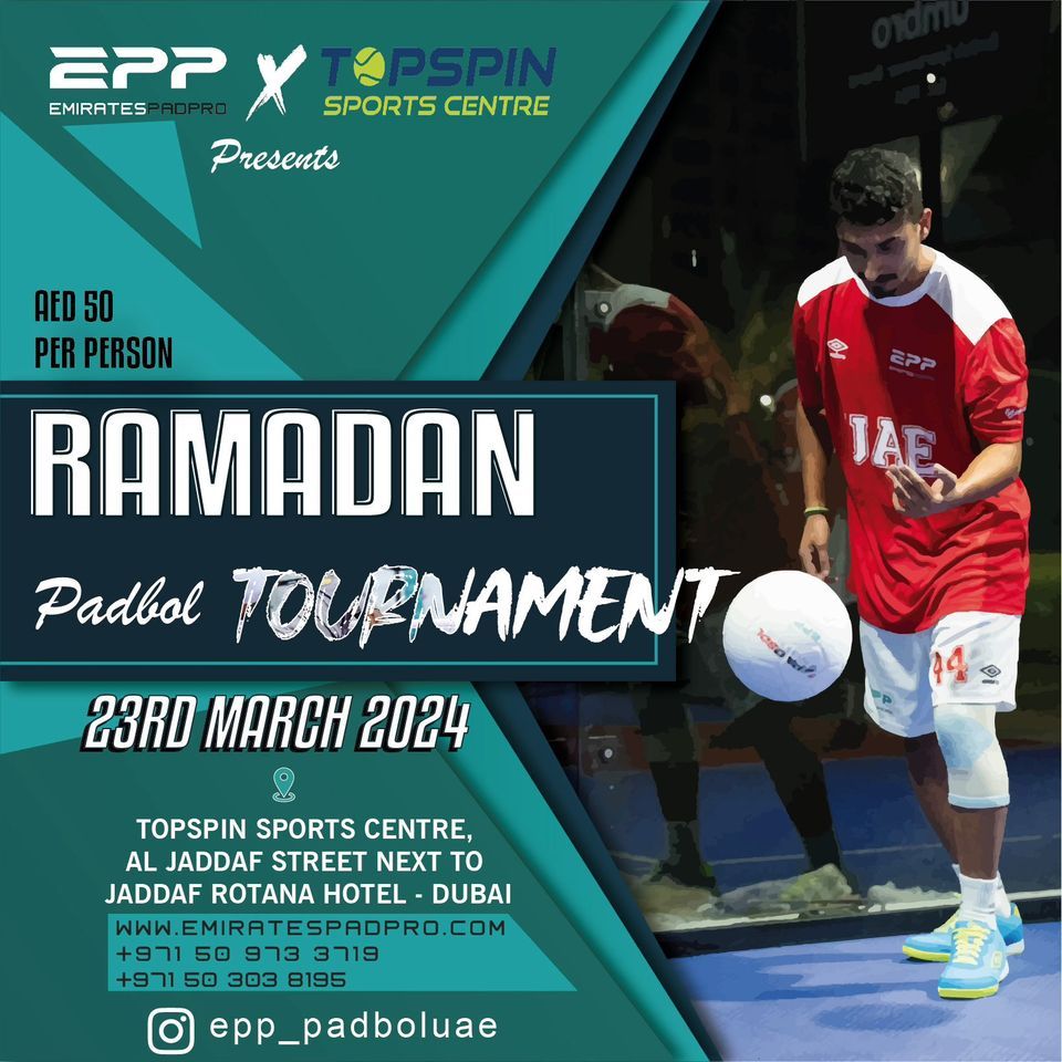 Ramadan Padbol Tournament, TopSpin, Dubai, 23 March 2024 | AllEvents
