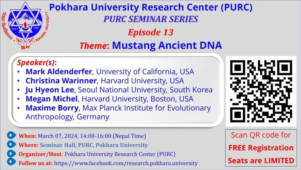 Seminar on Mustang Ancient DNA, Pokhara Metropolitan, Ward 30, Khudi, Kaski, Pokhara, Nepal ...