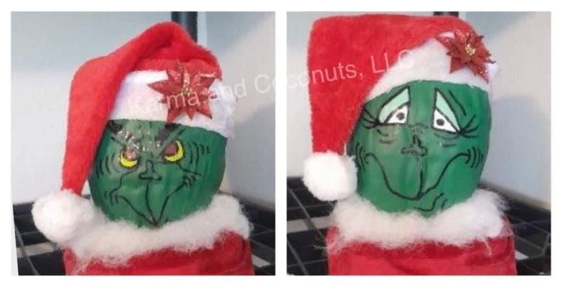 Coconut Grinch - $55, Karma & Coconuts, Cape Coral, November 28 2023 ...