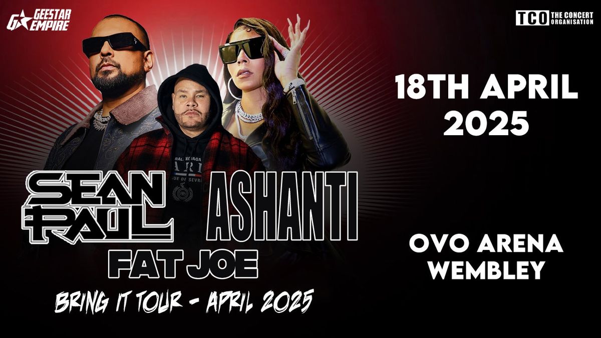 Sean Paul and Ashanti with Fat Joe at Utilita Arena Birmingham, Utilita ...