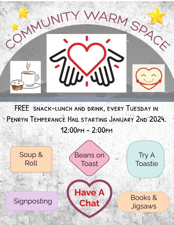 Community Warm Space, Temperance Hall, Penryn, 23 January 2024 | AllEvents
