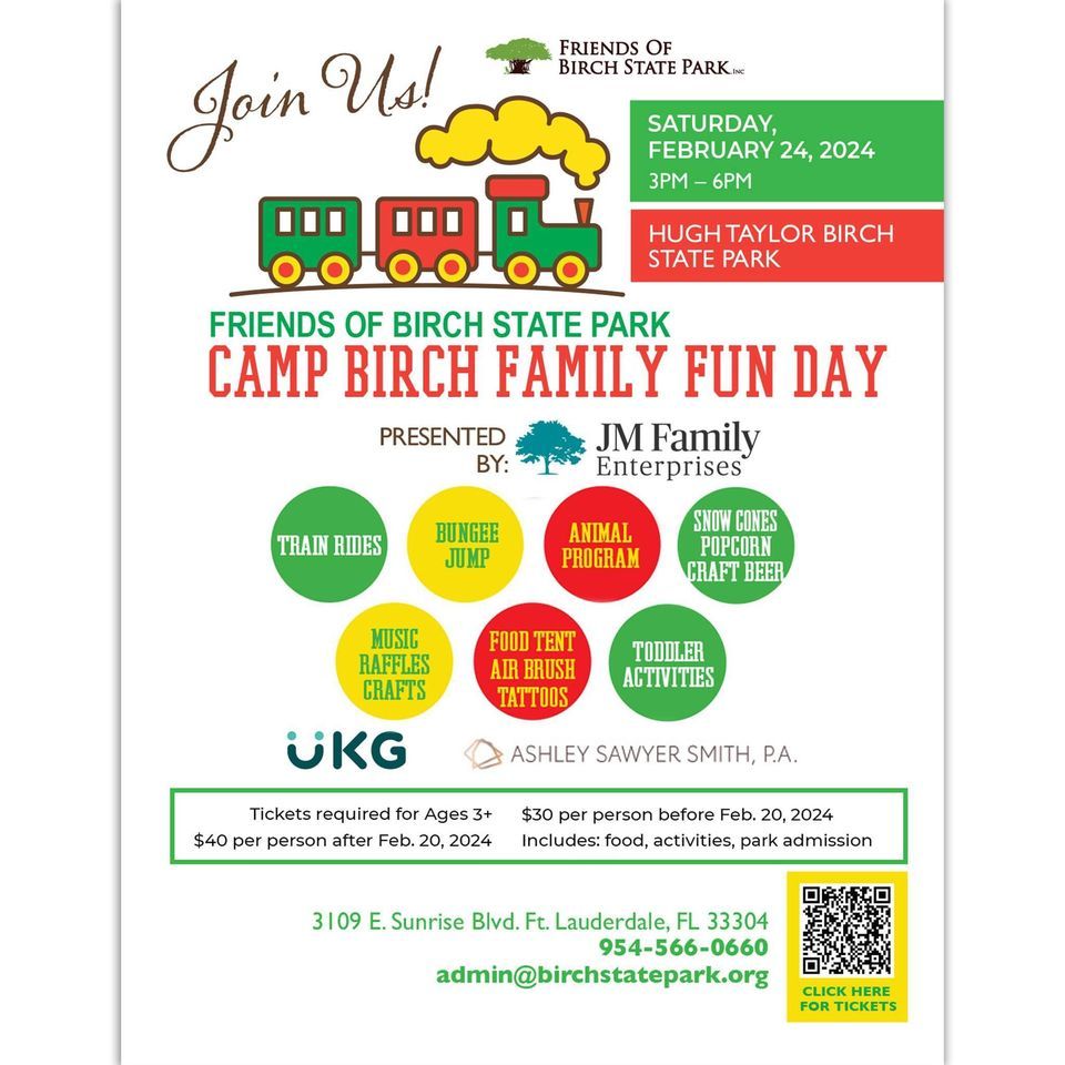 Camp Birch Family Fun Day, Hugh Taylor Birch State Park, Fort ...