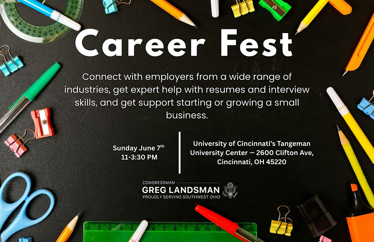 Career Fest, Tangeman University Center, Cincinnati, 7 June 2026 ...