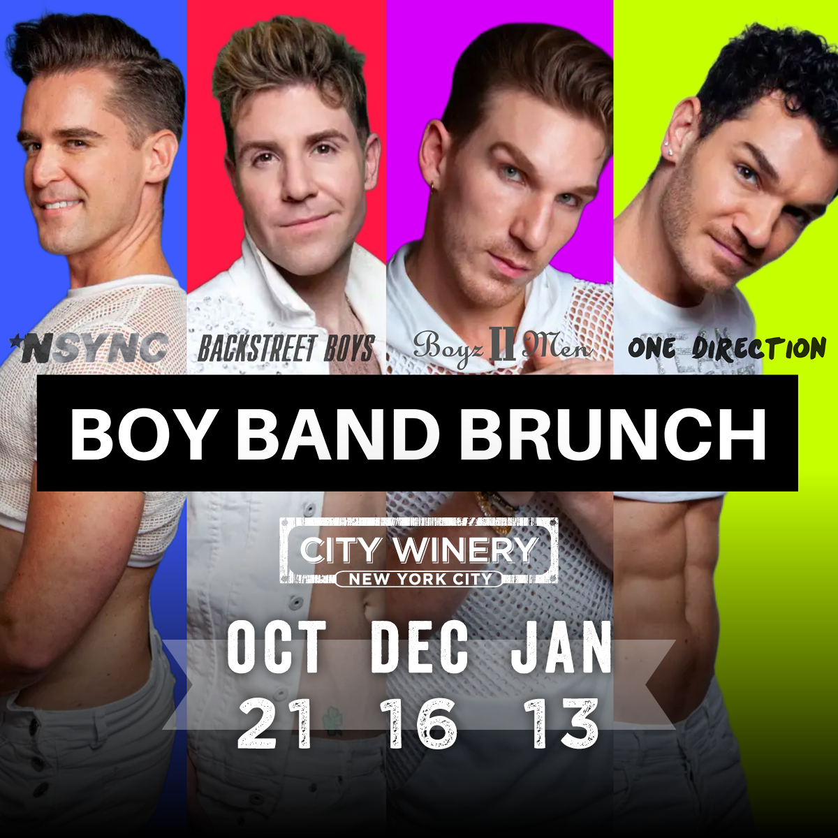 Boy Band Brunch with The Boy Band Project, City Winery NY, Hoboken ...