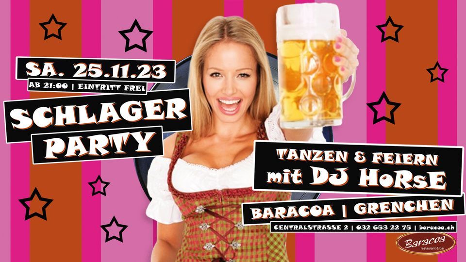 SCHLAGER PARTY, Baracoa Erlebnisgastronomie I bar-restaurant-lounge ...