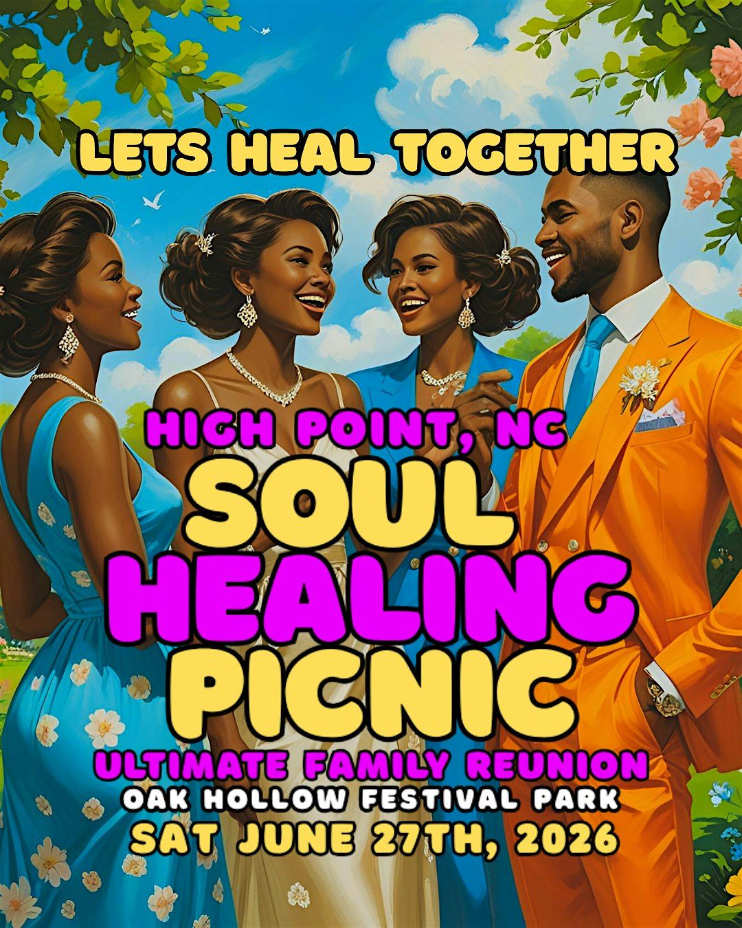 RnB Soul Healing Picnic 2026-High Point NC-Ultimate Family Reunion Sat ...