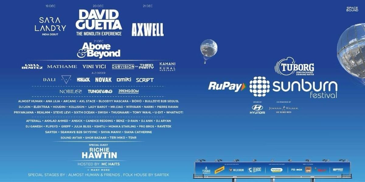 Sunburn Festival 2025, Infinity Bay: Mumbai, 19 December to 21 December ...