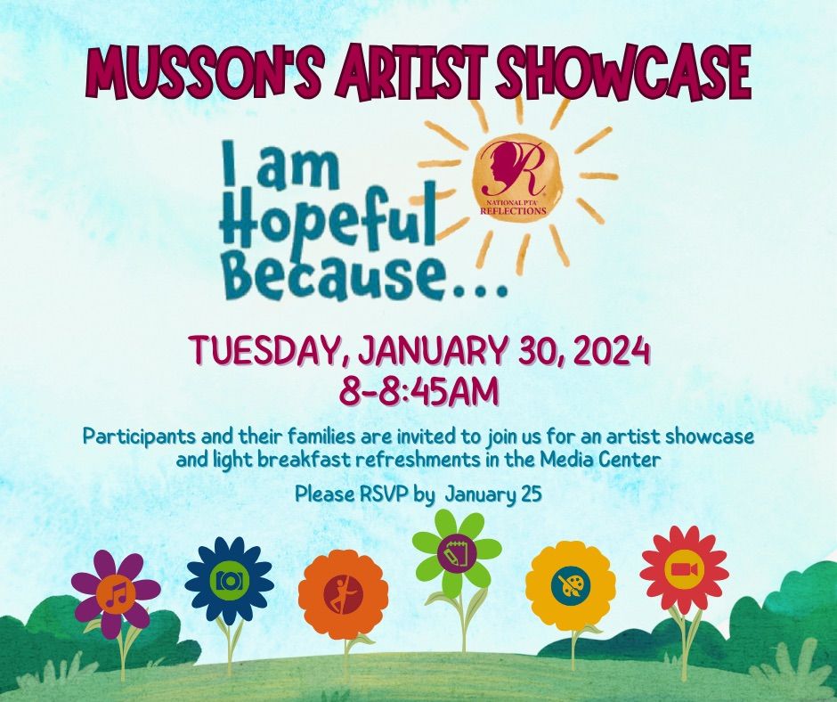 Reflections Artist Showcase, Musson Elementary PTA, Rochester, 30 ...