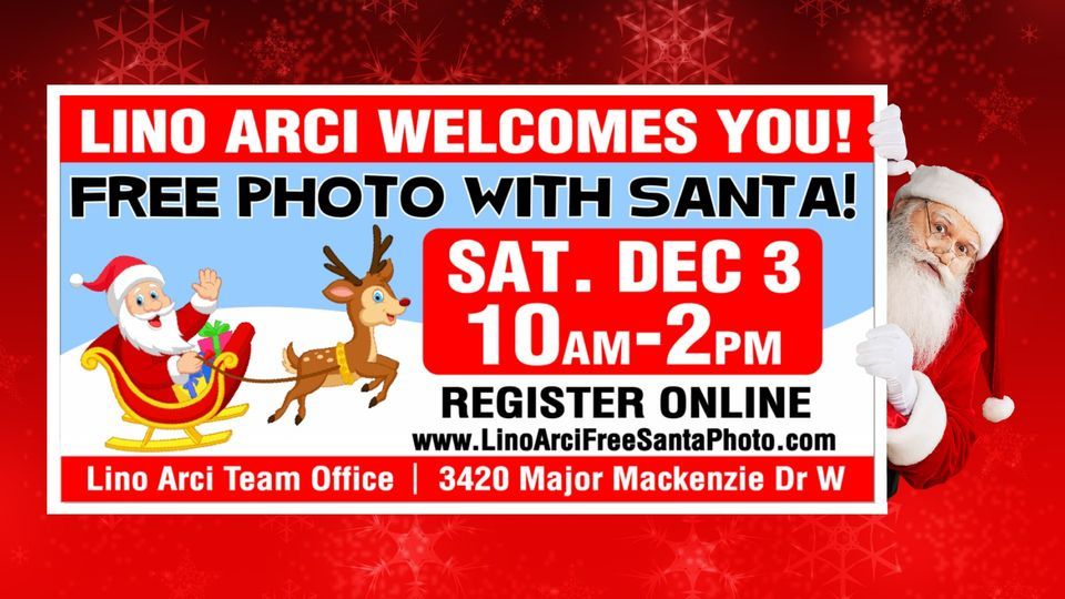FREE FAMILY PHOTOS WITH SANTA!, Lino Arci Team - Your Home Sold ...