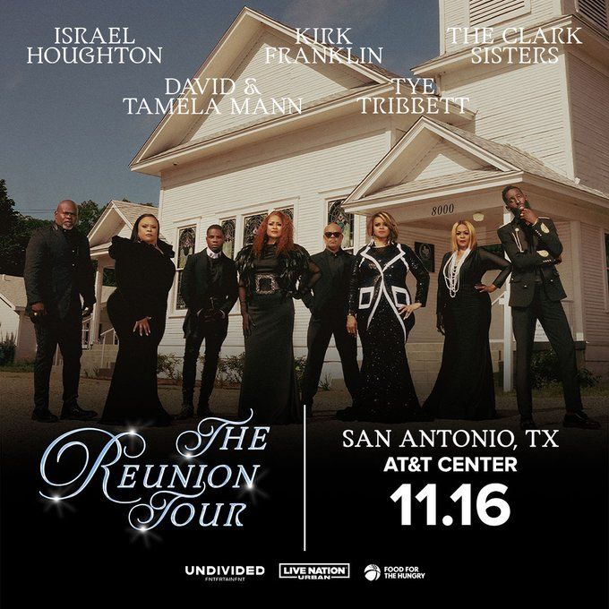 Kirk Franklin: The Reunion Tour: San Antonio, TX., Frost Bank Center ...