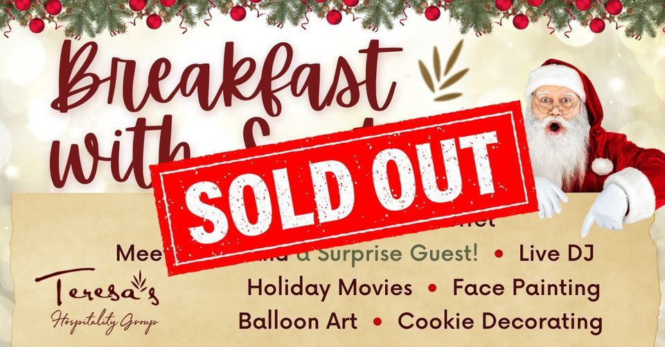 Breakfast with Santa - SOLD OUT, Teresa's Prime Steakhouse, Wakefield ...