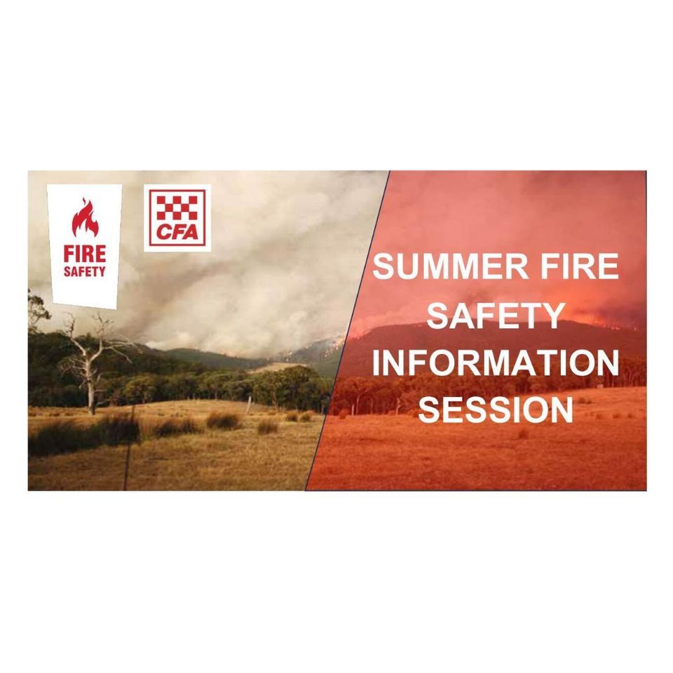 Summer Fire Safety Information Session, Darley Neighbourhood House ...