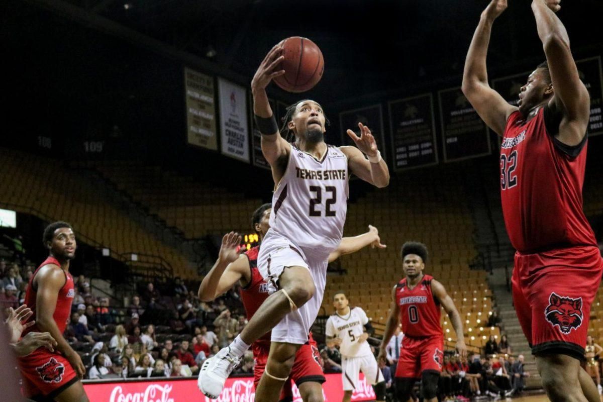 Texas State Bobcats at Arkansas State Red Wolves Mens Basketball, First ...