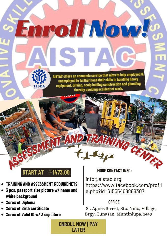 TRAINING AND ASSESSMENT, Aistac Alpha Innovative Skills Training ...