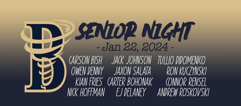 BGTHA Senior Night 23-24 Season, Frozen Pond Arena, Bakerstown, 22 ...