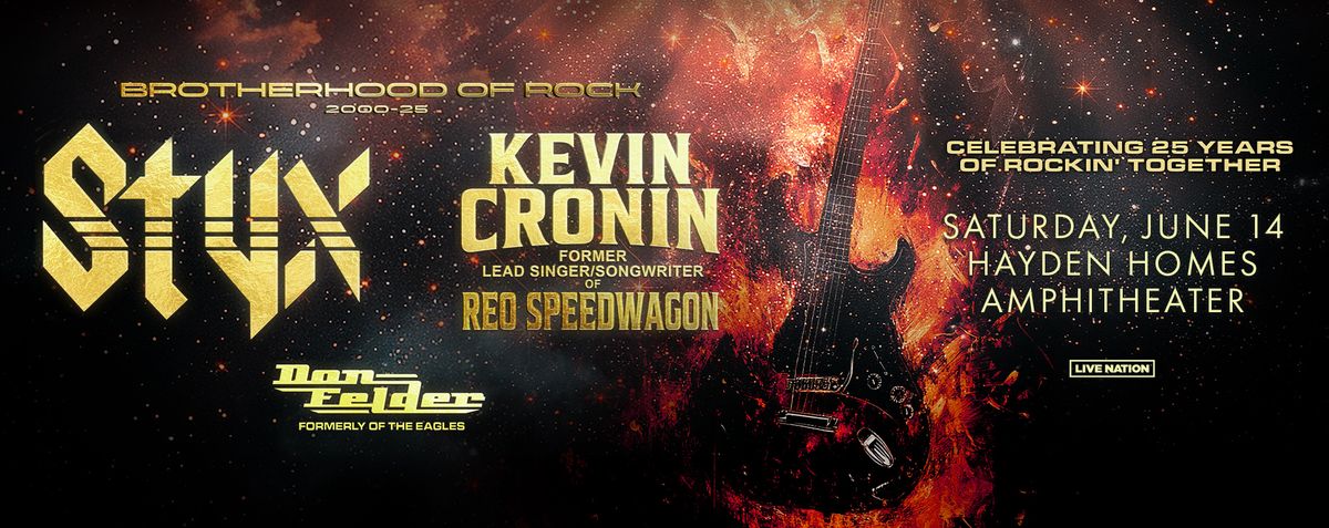 Styx and Kevin Cronin + Don Felder, Budweiser Stage, Toronto, 13 August to 14 August | AllEvents