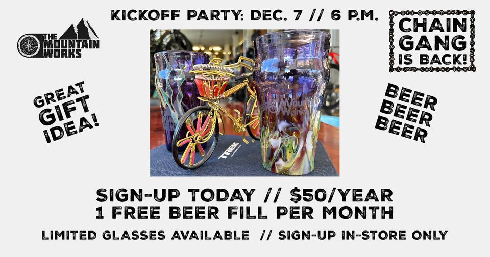 Kickoff Party - Chain Gang Beer Club, The Mountain Works Bicycles, La ...