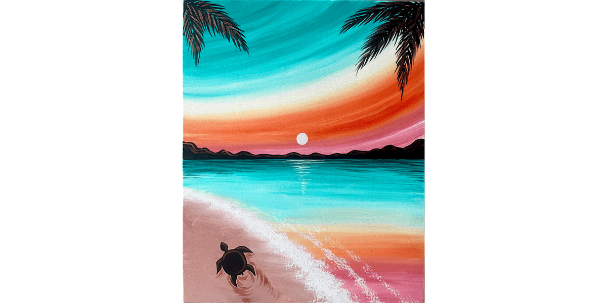 Sea Turtle Sunset - Paint and Sip in Phoenix | Classpop!™, Pinot's ...