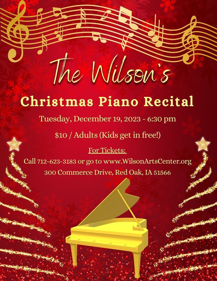 Christmas Piano Recital, Wilson Performing Arts Center, Red Oak, 19 ...