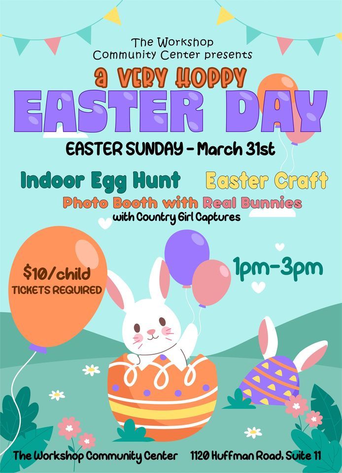 Indoor Egg Hunt & Real Bunny Photos for Easter, The Workshop, Anchorage ...