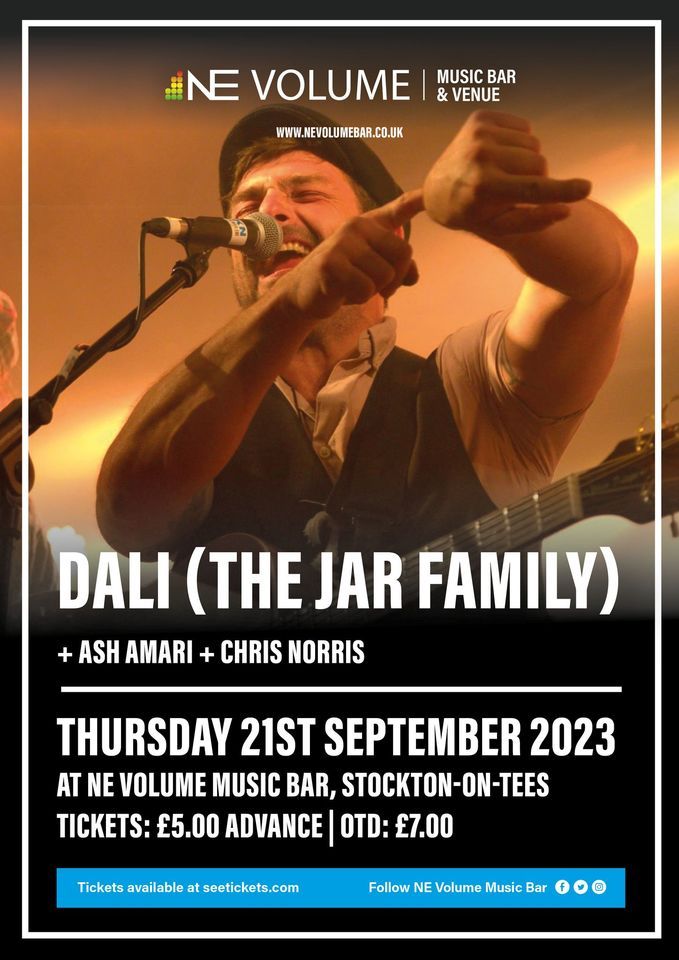 Dali (The Jar Family) + Ash Amari + Chris Norris at NE Volume Music Bar ...