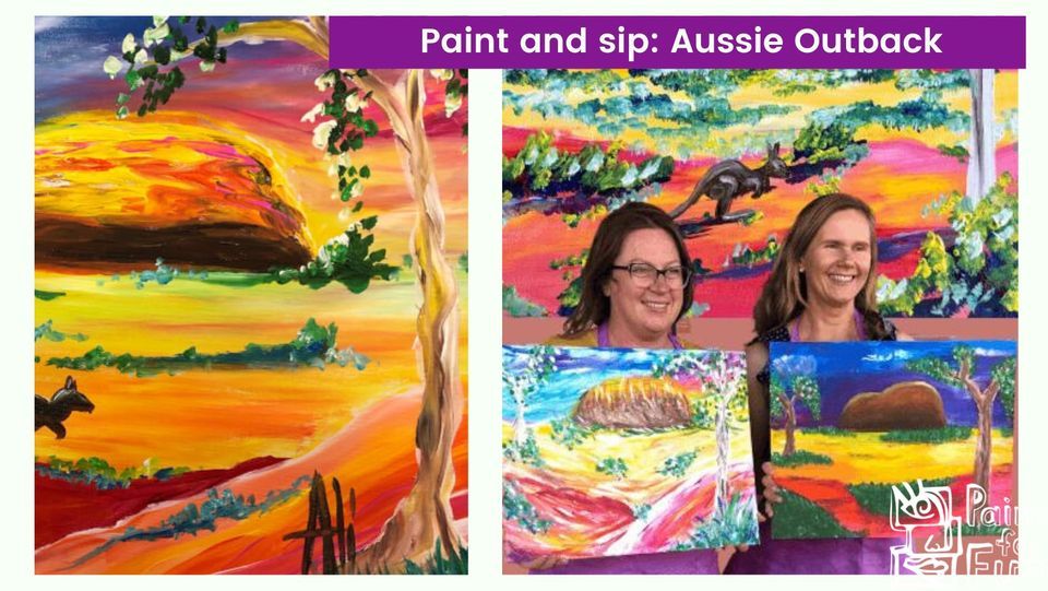 Paint and Sip Class: Aussie Outback, Paint for Fun by Dya Australia ...