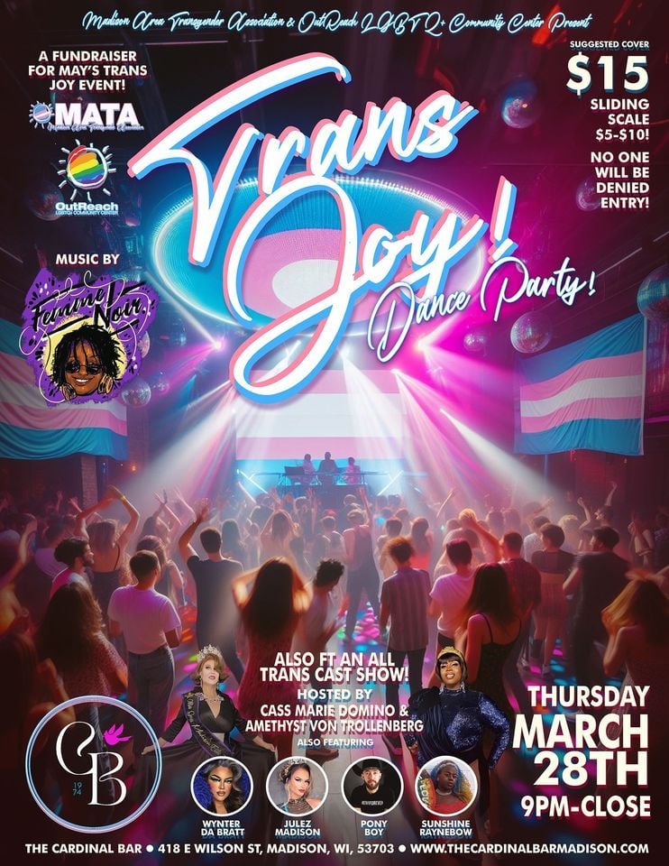 Trans Joy Dance Party, The Cardinal Bar, Madison, 28 March 2024 | AllEvents