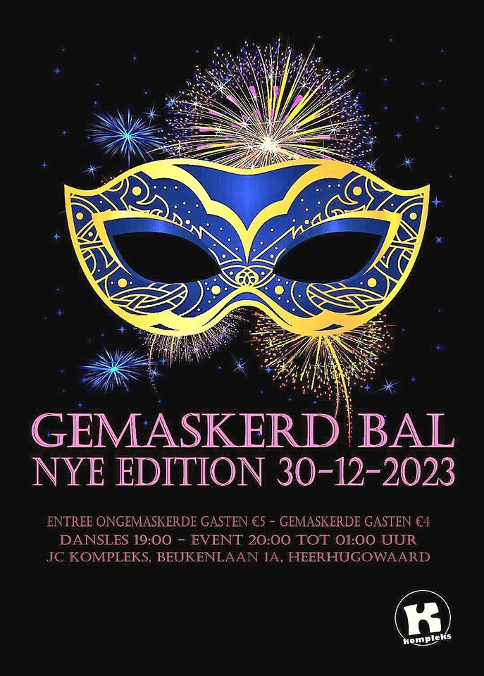 Gemaskerd Bal, Jc Kompleks, Heerhugowaard, December 30 to December 31 ...