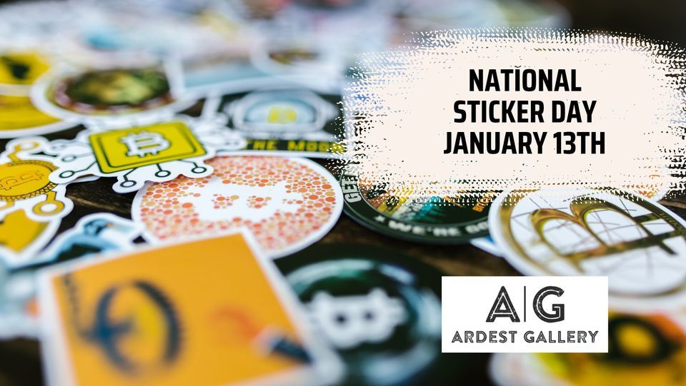 National Sticker Day! Sticker Grab Bags & Door Prizes, The Ardest ...