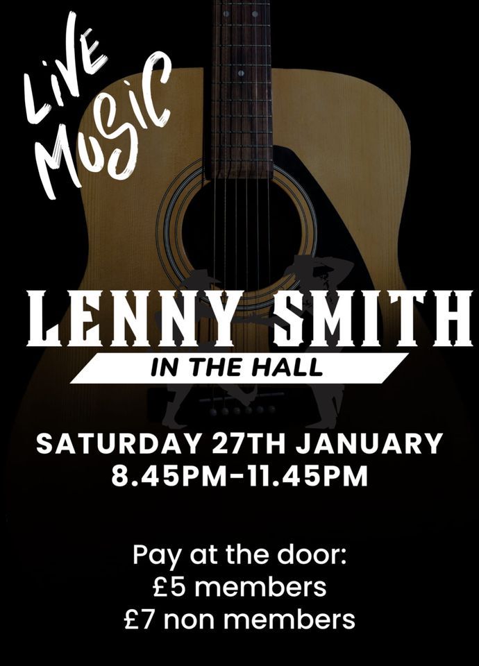 Lenny Smith, Hopeville Social Club, Aberdeen, January 27 2024 ...