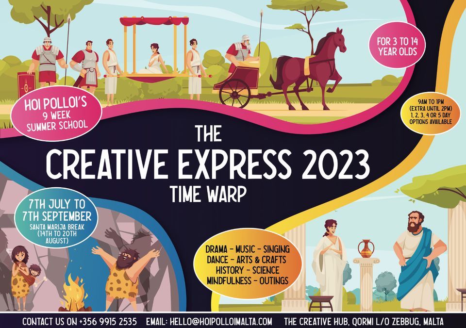 The Creative Express 2023 (Summer School), The Creative Hub, Zebbug, 7 ...