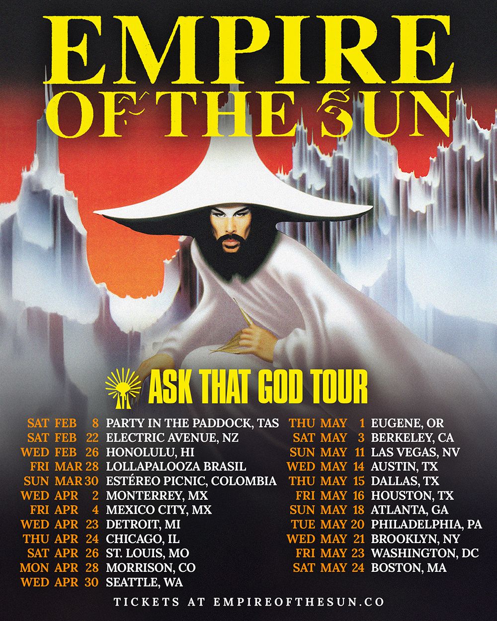 Empire of the Sun, Coca-Cola Roxy, Atlanta, 17 May 2025 | AllEvents
