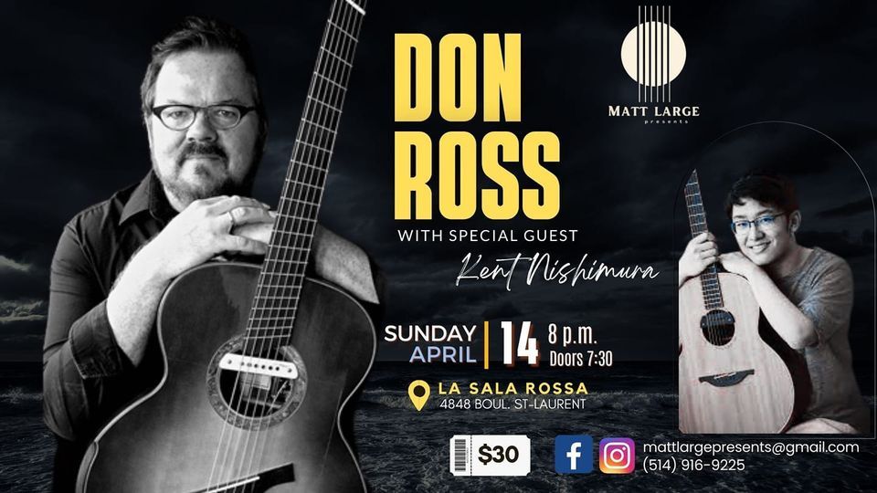 Matt Large presents: Don Ross with Kent Nishimura, La Sala Rossa ...